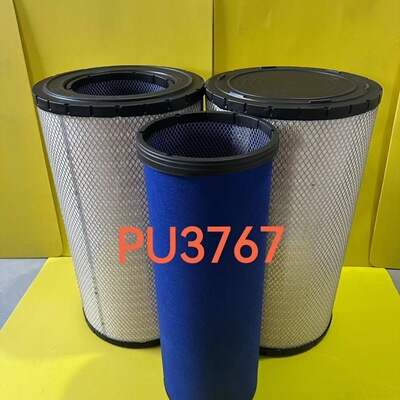 PU3767空气滤芯适配工程机械发电机1006547820-1447空气滤清器
