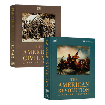 DK出品美国独立战争/美国内战图解史2册英文原版 The American Civil War/Revolution 馆藏史料图文详解立国始末与南北纷争 精装