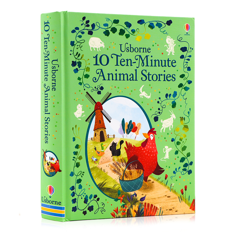 Usborne出品 10分钟动物故事集 10 Ten-Minute Animal Stories英文原版精装全彩插画版儿童经典童话睡前故事书 ...