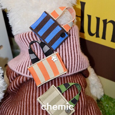 Chemic2025SS徽章or发卡配饰时尚创意百搭条纹针织设计师款