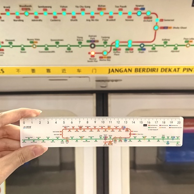 新加坡伦敦地铁文创直尺