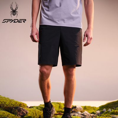 SPYDER蜘蛛运动短裤男士夏季休闲透气裤子跑步短裤02HO26202WM