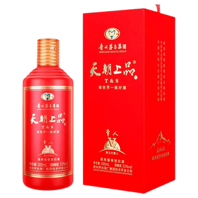 天朝上品贵人酒五代53度酱香型白酒纯粮酿造优级送礼宴请500ml/
