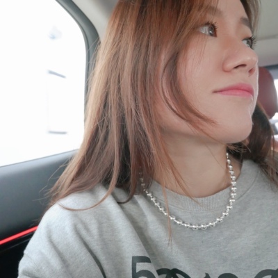 北欧项链925纯银圆珠珠女