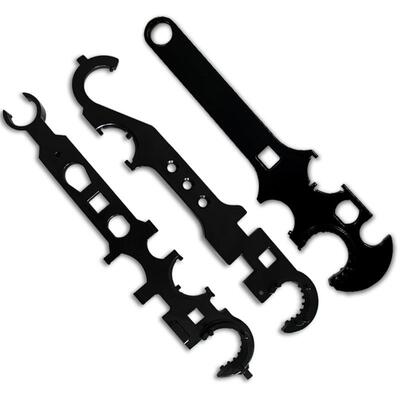 热卖户外野战多功能组合扳手 高硬度AR15/M4工具全钢制金属大扳手