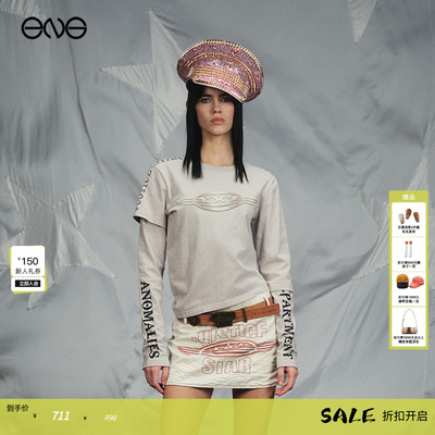 【ENG】Anomalies Department不对称假两件长袖T恤上衣女新品26春