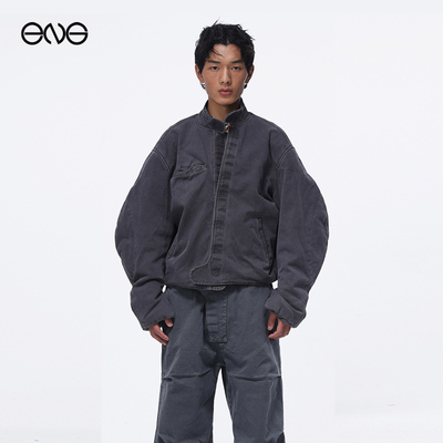 【张小斐明星同款】GREG ROSS 做旧夹克羽绒外套