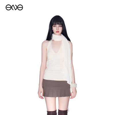 【ENG】Effet de Soleil蕾丝花边挂脖背心上衣女装新品26秋
