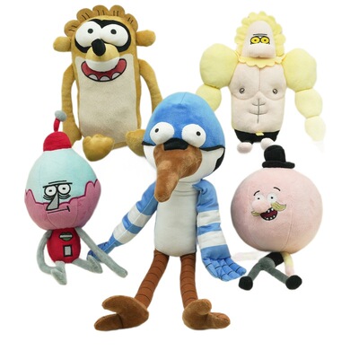 跨境新品Regular Show plush天兵公园毛绒玩具玩偶浣熊摩迪凯洛畸