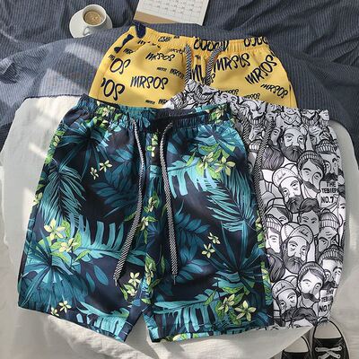 Men s casual shorts man summer cropped pants boy loose short