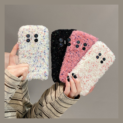 ins风拼色墨点适用华为magicv3手机壳magicvs2冬天p50晕染pockets秋冬季matexs2毛绒绒x5折叠屏x3/ocket2硬壳