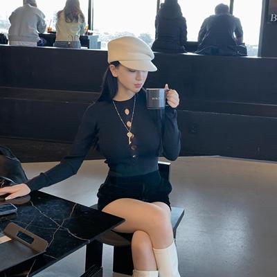 孙智惠秋冬圆领上衣内搭百搭休闲