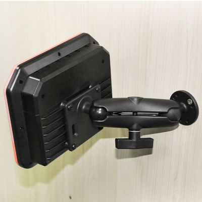 工业数据终端支架工控机C型1.5英寸球头VESA75X75方形底座