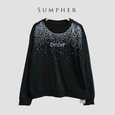 【广州杰哥Jack】Sumpher CC家专柜新款时尚黑色卫衣-012204