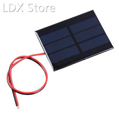 1PCS 1.5V 0.65W 435mA Solar Panel With 30CM Wire Solar
