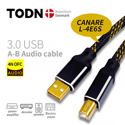 Canare HIFI USB Cable DAC A-B Alpha 4N OFC Digital AB Audio