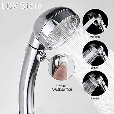 High Pressure Handheld Shower Head with ON/Off Pause Switch