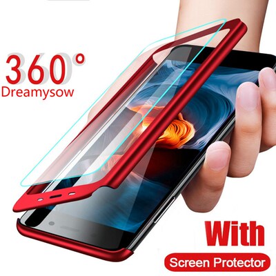 360 Degree Full Cover Case For huawei y7 y6 prime y5 2018 Ca