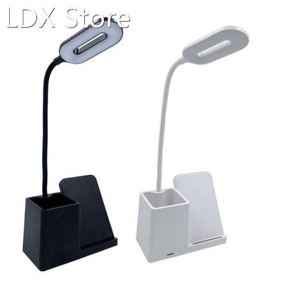 LED Desk Lamp with Phone Wireless Charger, Portable Lamp for