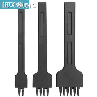 leather craft tools Punching 4mm Spacing Prong Chisel Black