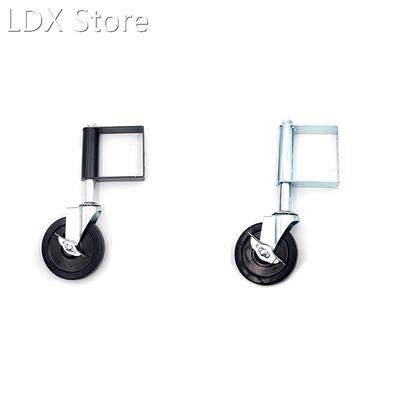 5 Inch Rubber Mute Spring Loaded Gate Door Wheel Caster Spri