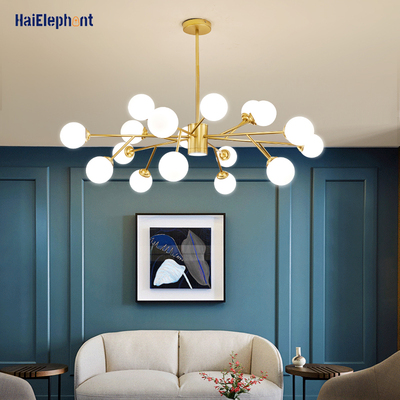 Creative Gold Black Chandelier Lights For Living Room Bedroo