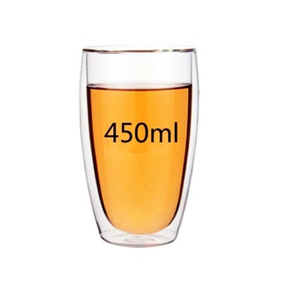 80/250/350/450ml Heat Resistant Double-layer Glass Tea Milk