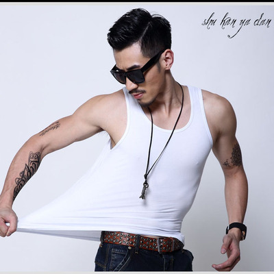 Men Tank Top Sleeveless Tees Vests Summer Shirts T-shirt