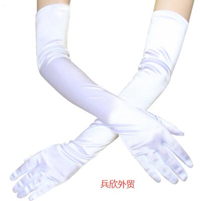full dress glove long wedding gloves dinner party 晚礼服 glo