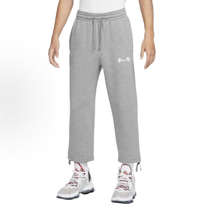 Nike 中腰系带柔软舒适运动休闲裤 男女同款 灰色 FB7128-091