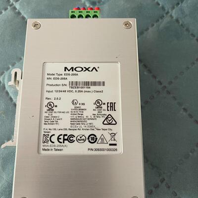MOXA EDS-205A 工业交换机 拆机