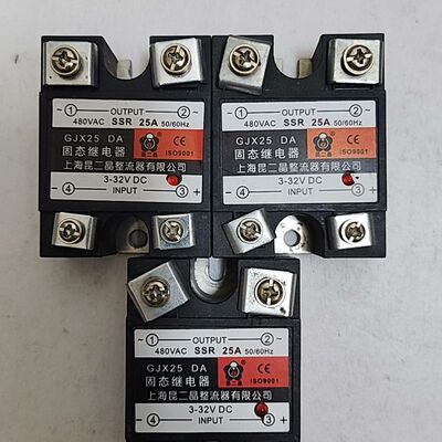 上海昆二晶固态继电器直流控制交流25ASSVR25A