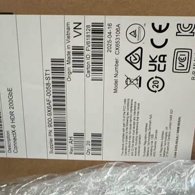 议价迈络思ConnectX-6 HDR 200GbE网卡，型号M