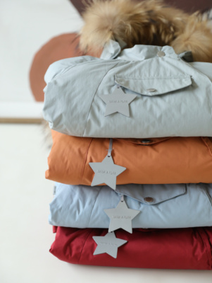 25冬季新色丹麦mat同款男女宝宝儿童装精灵帽加厚棉服羽绒服外套