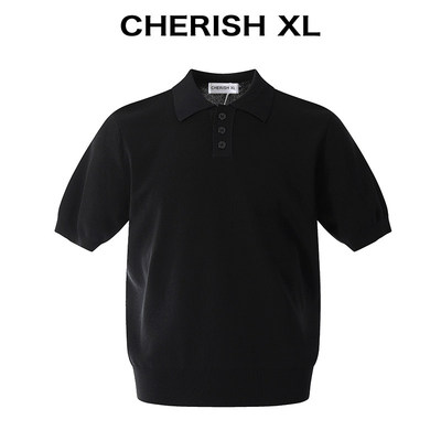 CHERISHXL透气抗皱/针织重磅短袖polo衫男款T恤