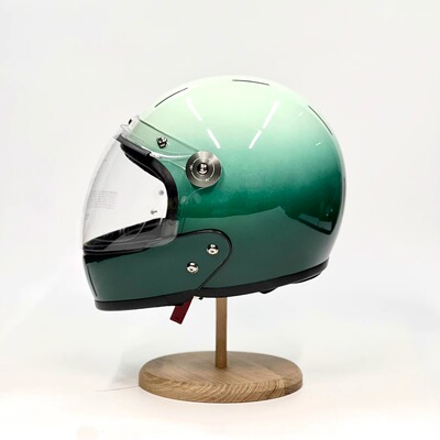 ForestGradient森林渐变VELDT碳纤维复古头盔3C认证电动摩托车盔