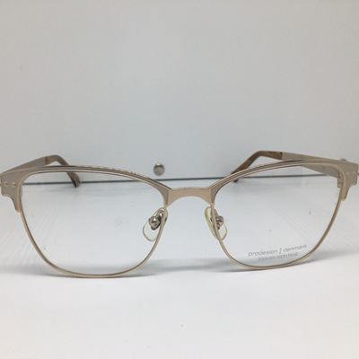 Prodesign Denmark 4137合金框眼镜架近视镜框小脸女