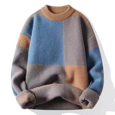 Man autumn winter tops long sleeve warm sweater men 冬毛衣男