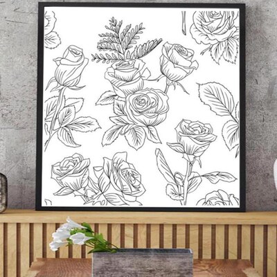 Beautiful Flowers DIY Silicone Clear Stamp Cling Seal Scrapb