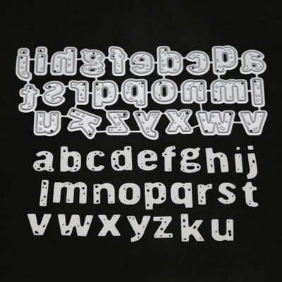 Lowercase Letters Alphabet Metal Cutting Dies Stencil DIY Sc
