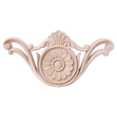 Natural Wood Carving Onlay Appliques 适用于 Furniture Cabine