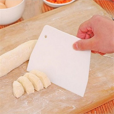 Pastry Cutter Plastic Cake Spatulas Dough Scraper Trapezoid
