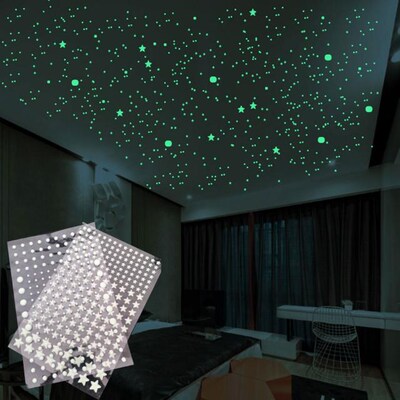 Stereo Luminous Sticker Luminous Dot Luminous Pentagonal Sta