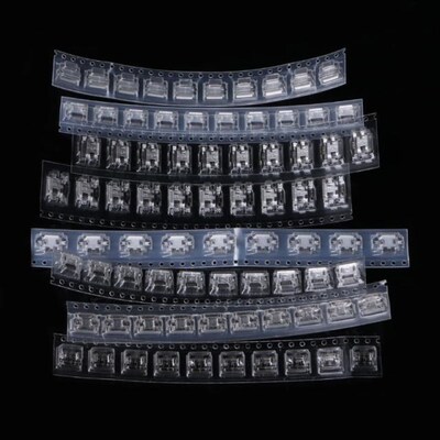 BGEKTOTH 80 Pcs Micro USB Female Socket Jack 5Pin 8 Models S
