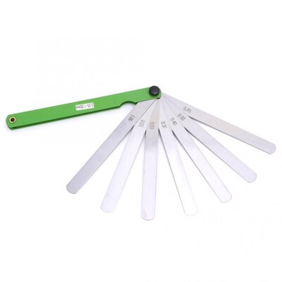 10pcs Filler Gauge 150mm Gap Feeler Gauge 14 Blades Metric 0