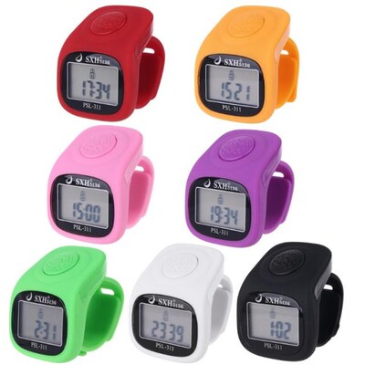6 Digital Finger Tally Counter 8 Channels with Backlight Tim