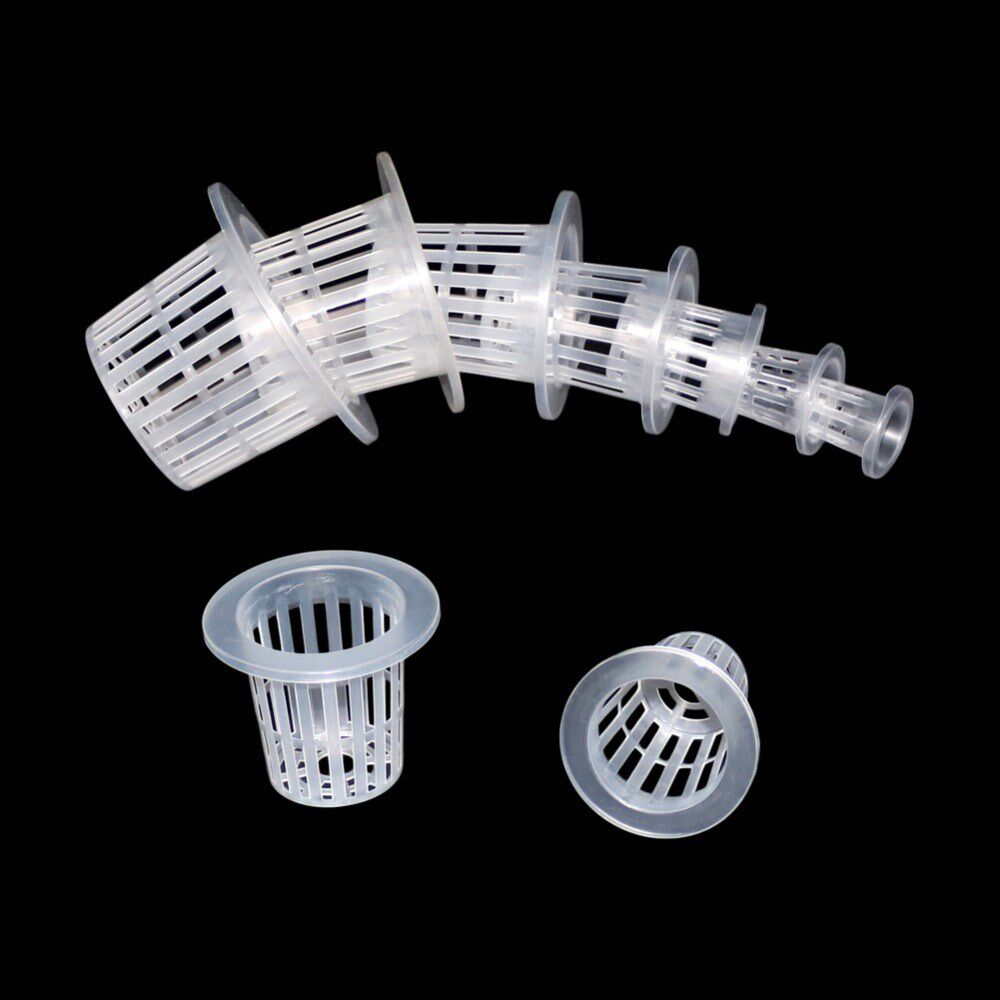 PVC Mesh Pot Hydroponic Nursery Net Cup Basket Garden Soille_虎窝淘