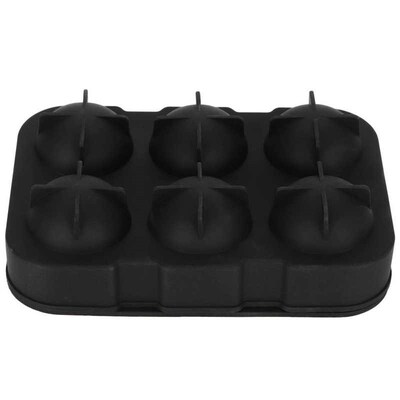 Ice Ball Maker Ice Tray Black Microwave Oven Safe Silicone f