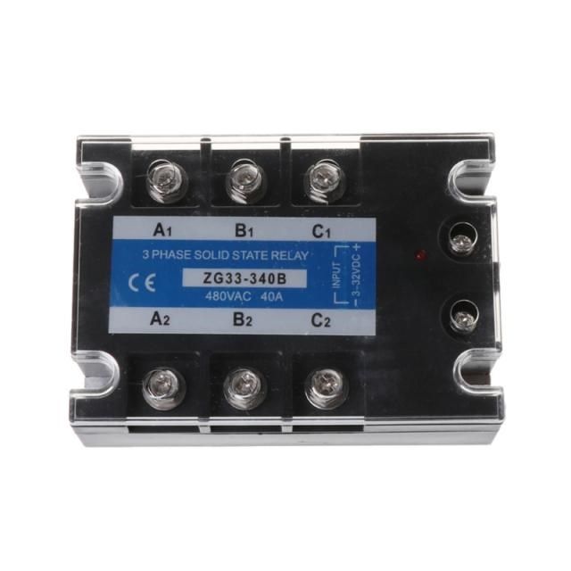 40A DC Control AC Three Phase Solid State Relay Module DC 3-_虎窝淘