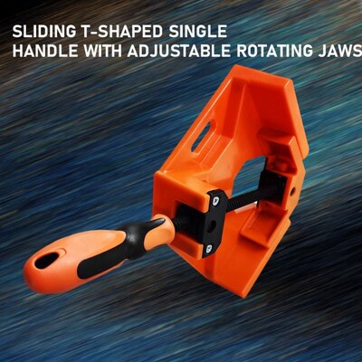 Adjustable 90 Degree Right Angle Clamp Picture Frame Portabl